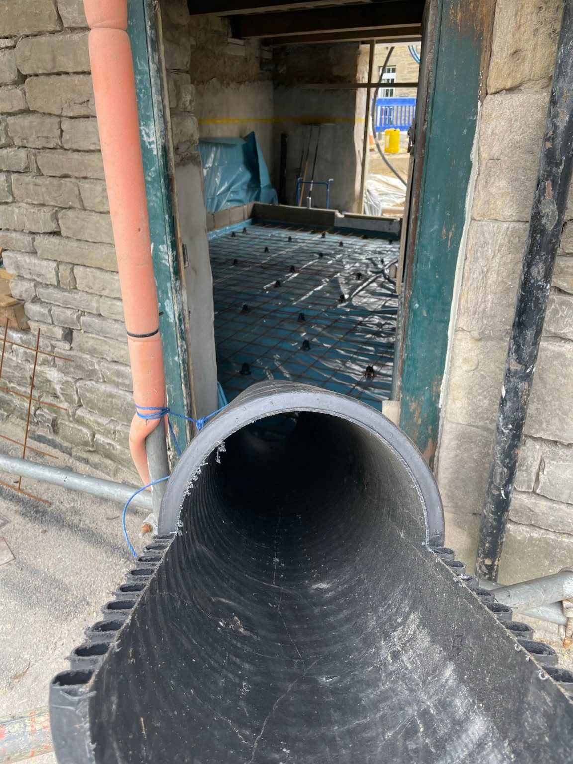 Floor base prepared and ready for concrete - The George & Dragon Inn ...